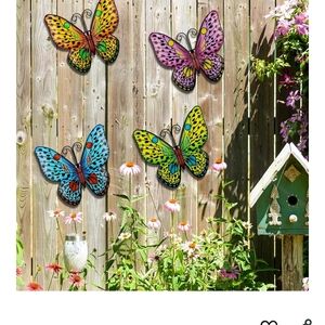 Wall Decor | Colorful Butterfly Wall Decor Set | Poshmark